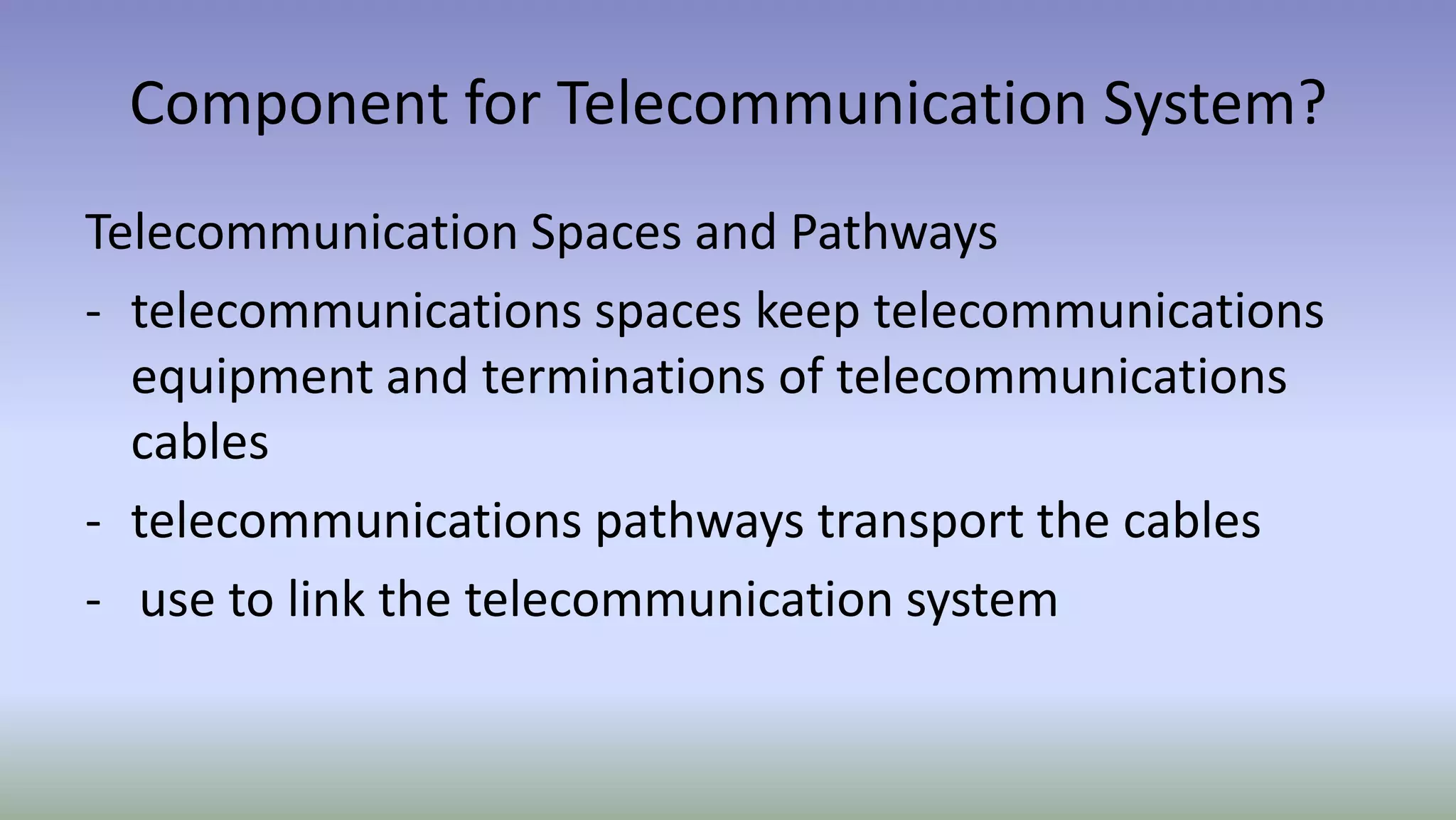 Building services- telecommunications for high rise building | PPTX
