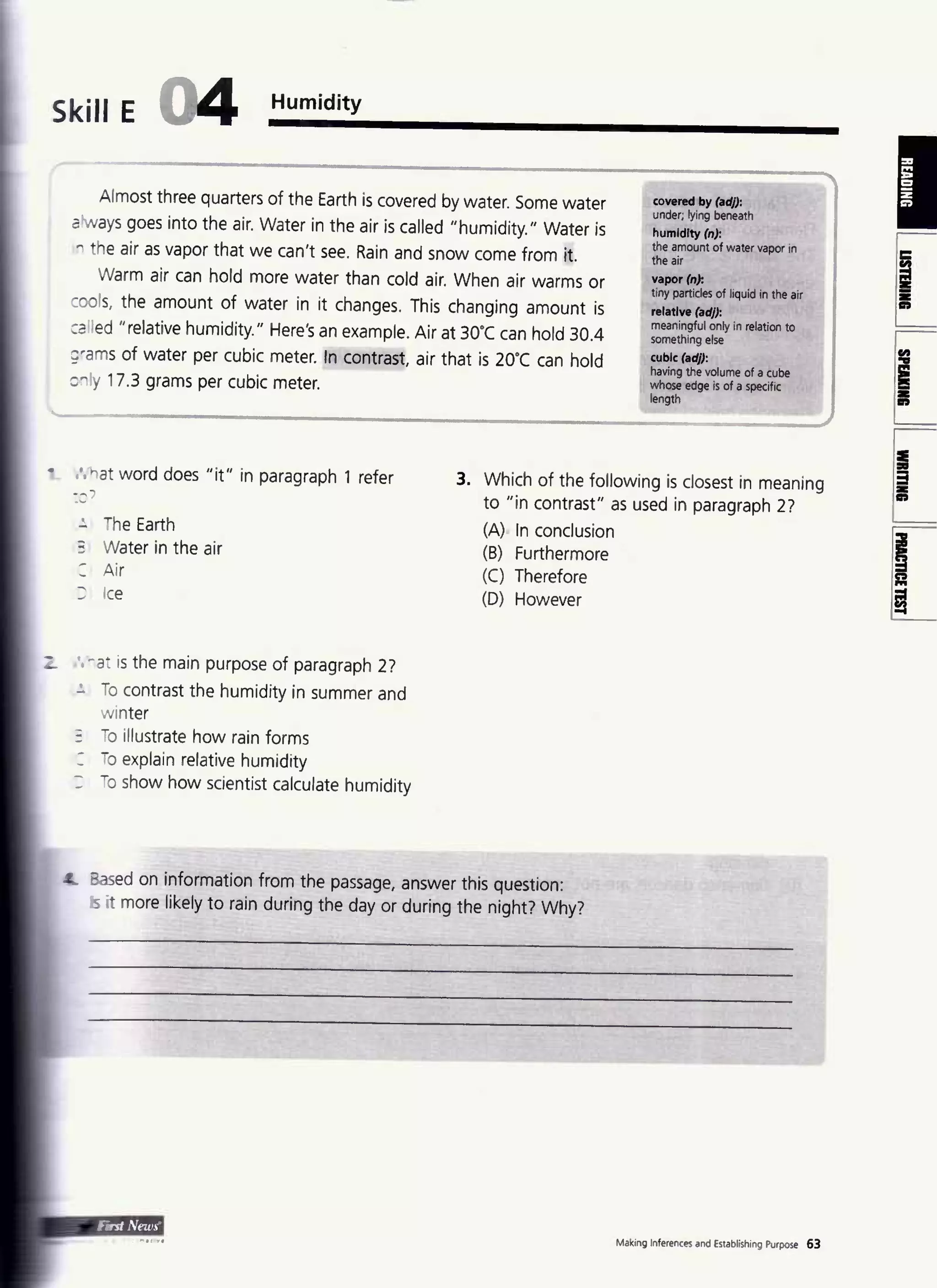 Building.skills.for.the.toefl.i bt beginning.reading_chapter.1 | PDF