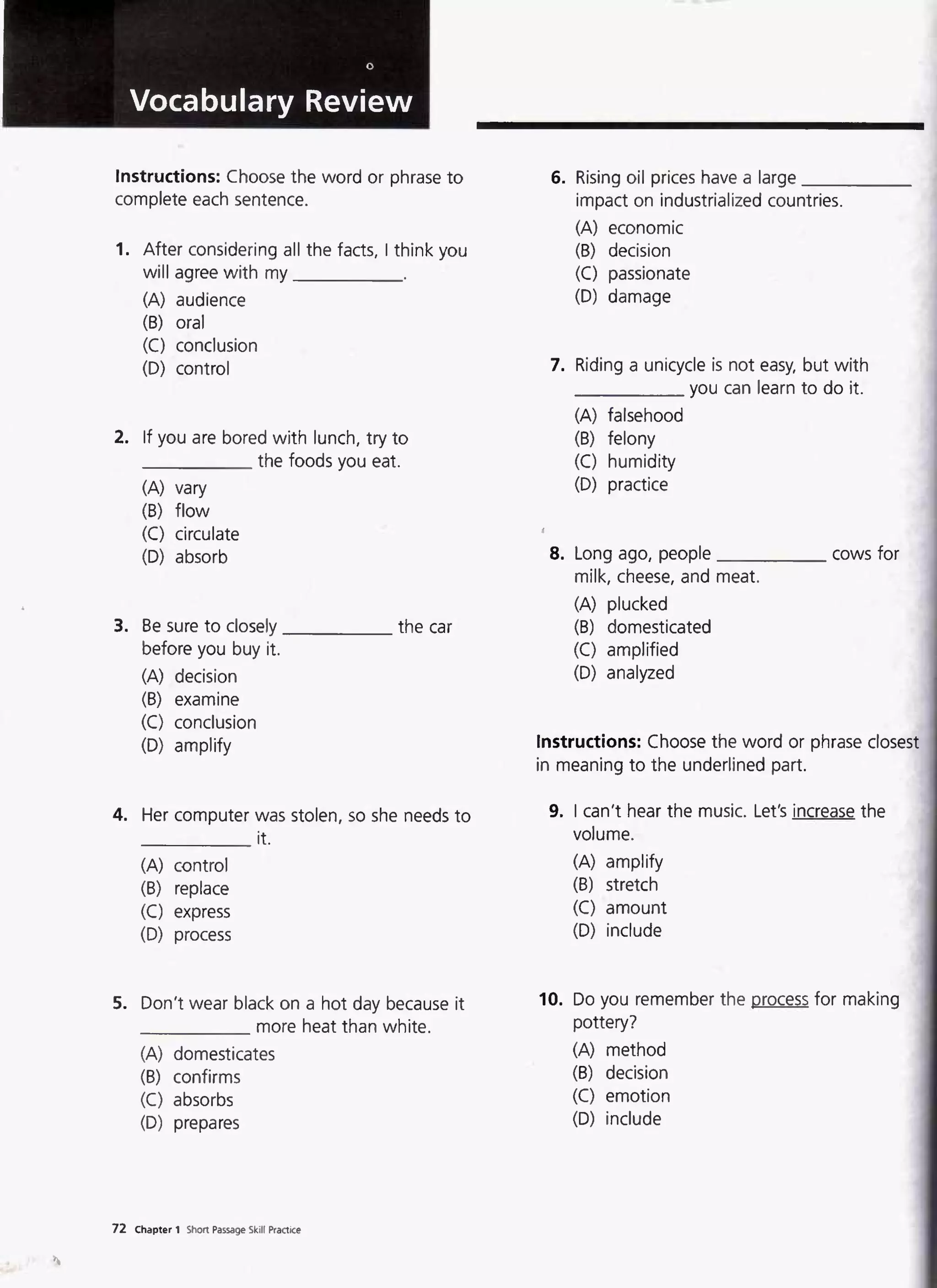 Building.skills.for.the.toefl.i bt beginning.reading_chapter.1 | PDF