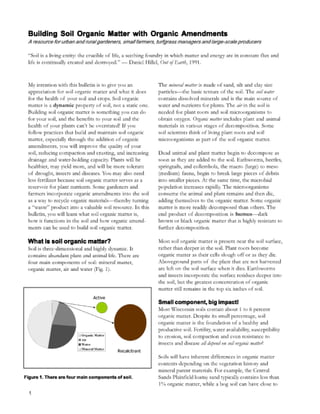 Building Soil Organic Matter with Organic Amendments | PDF