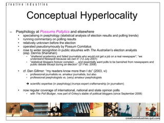 Building Spaces for Hyperlocal Citizen Journalism (AoIR 2008) | PPT