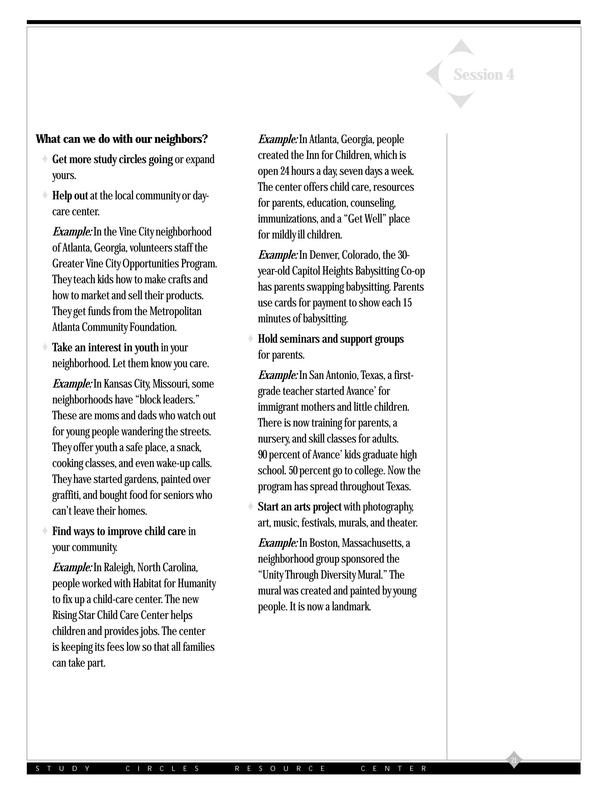 Building Strong Neighborhoods for Families With Children | PDF