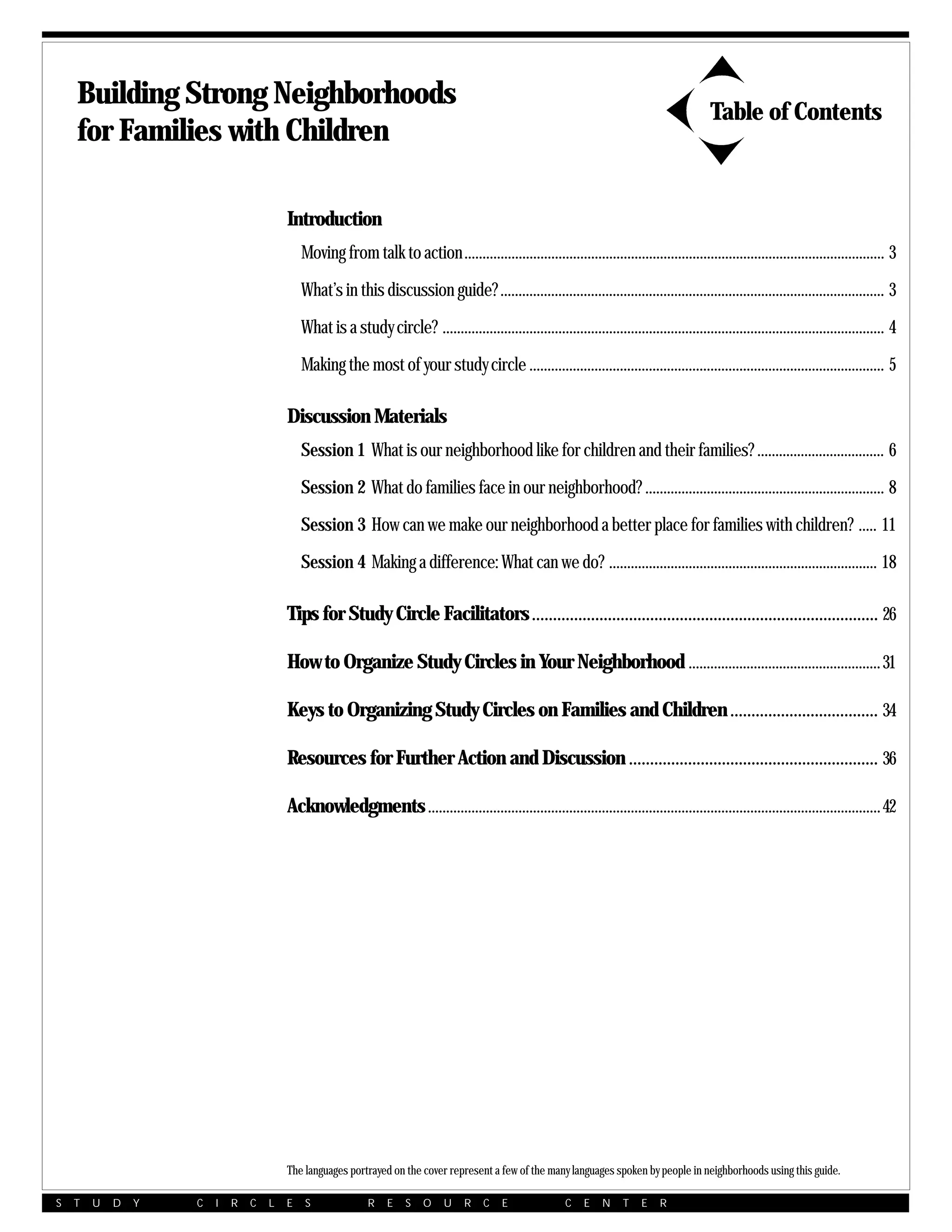 Building Strong Neighborhoods for Families With Children | PDF