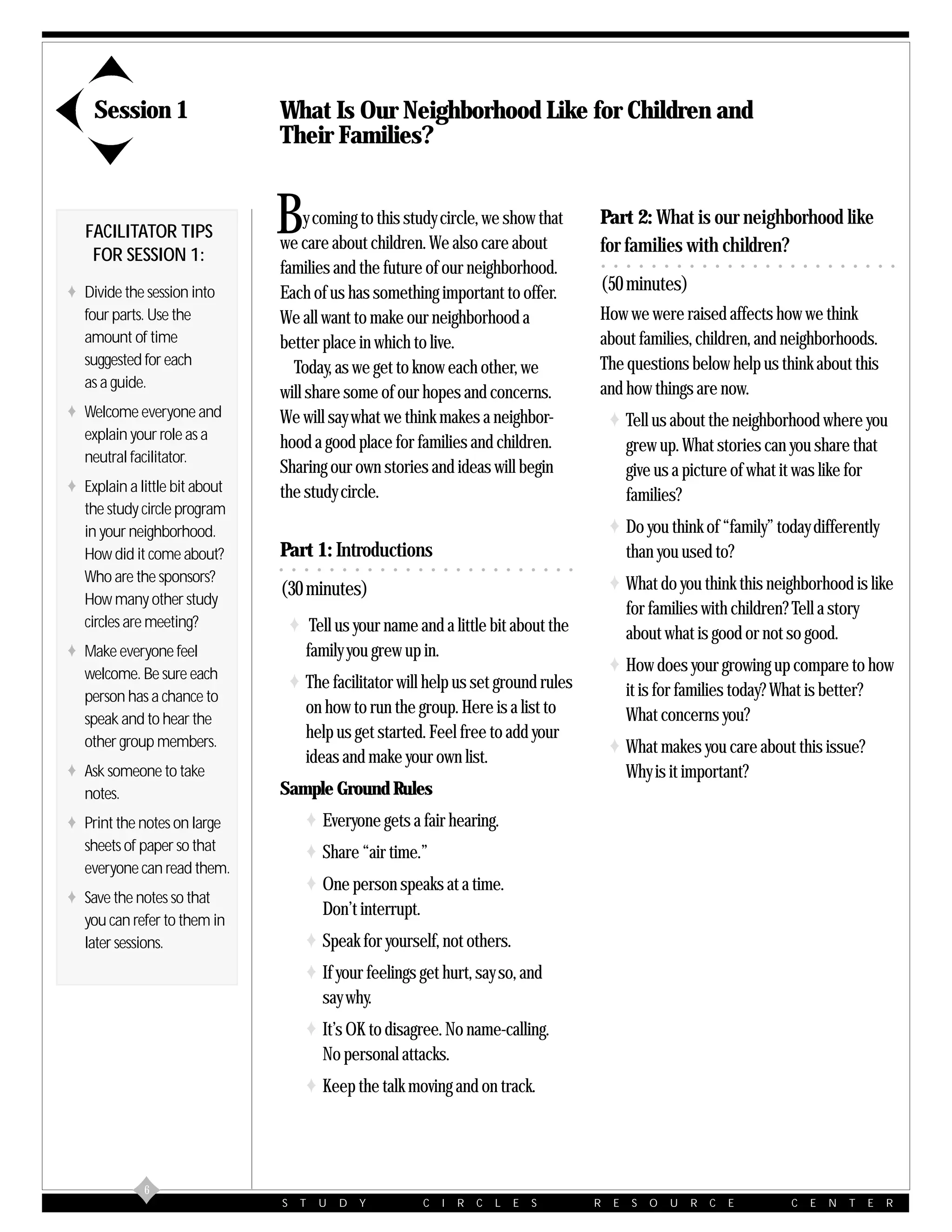 Building Strong Neighborhoods for Families With Children | PDF