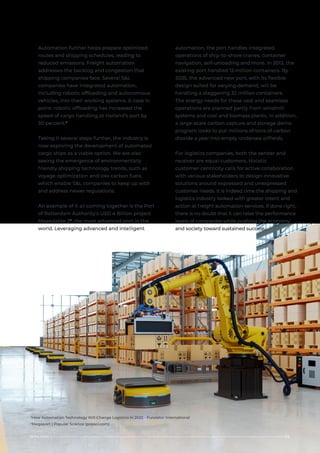 Driving Logistics Sustainability with Intelligent Automation | PDF