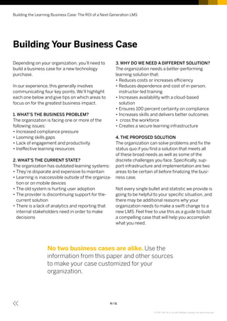 Building the-learning-business-case | PDF | Cloud Computing | Internet