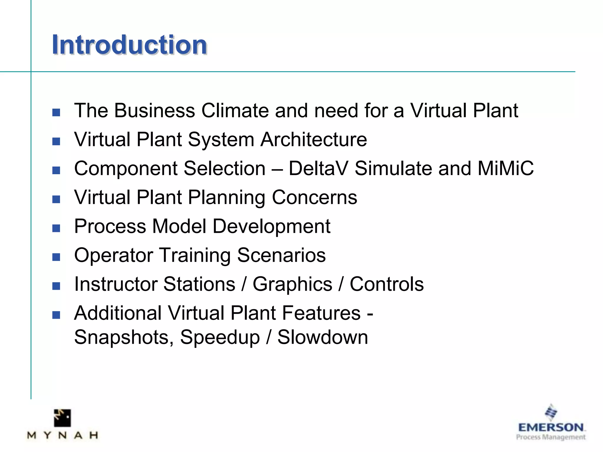 Building The Virtual Plant For DeltaV | PPTX