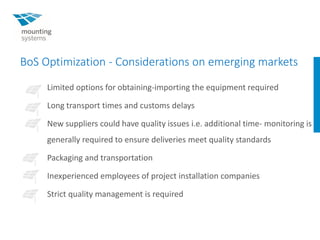 Building utility scale projects in MENA. The mounting systems ...