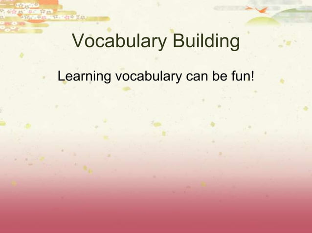 Building-Vocabulary.ppt