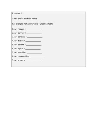 Building words-with-prefixes-information-sheet | PDF