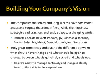 Building your company's vision | PPTX