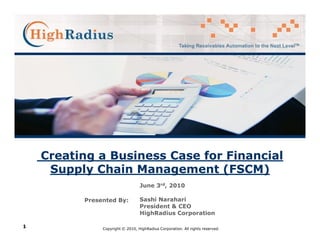 Building a business case for SAP FSCM | PDF | Email | Internet