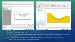 Building 2D SLIDE model from 3D lithology cross section | PPTX