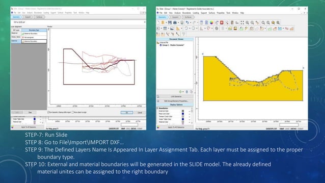 Building 2D SLIDE model from 3D lithology cross section | PPTX