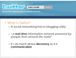 Building A B2B Community On Twitter - Make Good Media | PPT