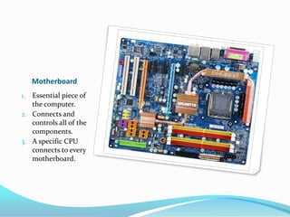 Building a basic computer | PPTX | Computer Peripherals | Computing