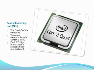 Building a basic computer | PPTX | Computer Peripherals | Computing