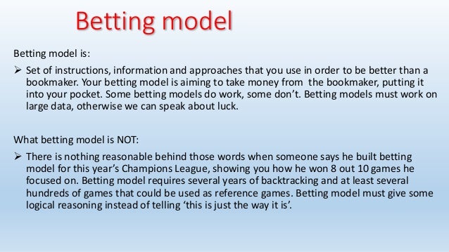 Building a betting model. What is a betting model? Which type of… | by ...