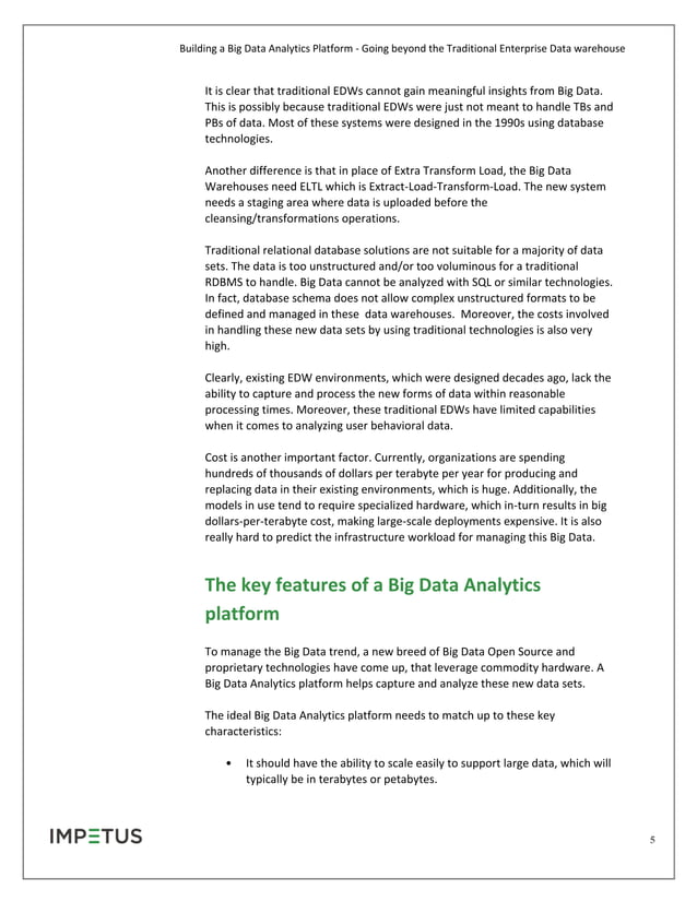 Building a Big Data Analytics Platform- Impetus White Paper | PDF