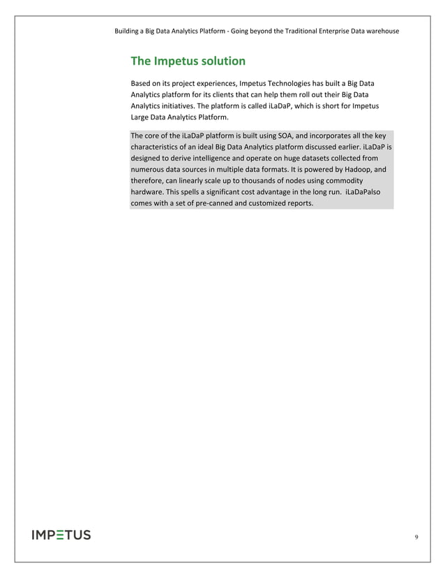 Building a Big Data Analytics Platform- Impetus White Paper | PDF