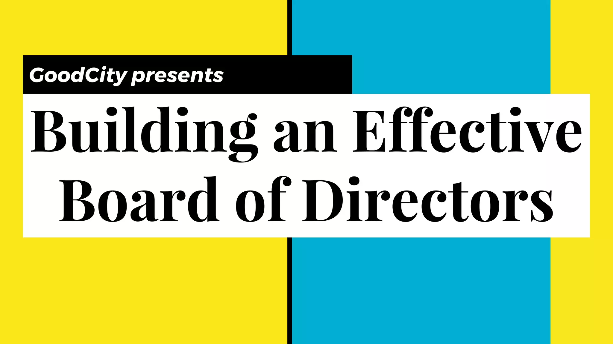 Building a Board of Directors | PDF