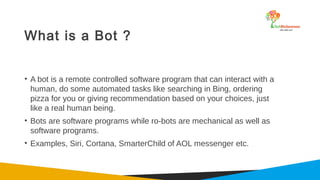 Building a bot with an intent | PPT