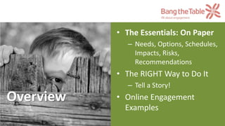 Building a business case for online engagement | PPT