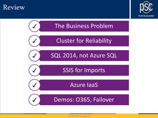 Building a business critical data warehouse in Azure | PPT