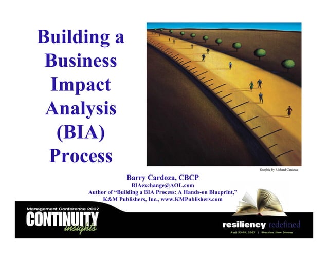 Building a business impact analysis (bia) process a hands on blueprint ...