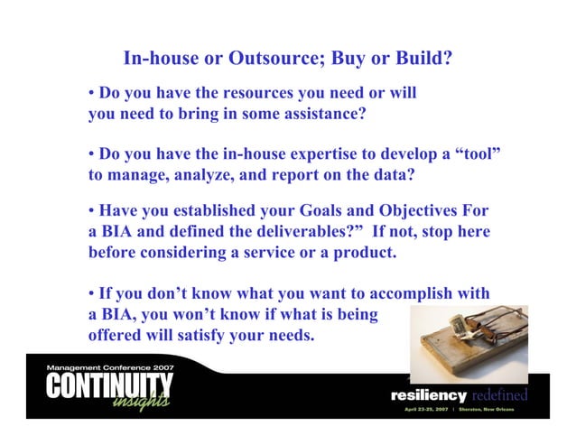 Building a business impact analysis (bia) process a hands on blueprint ...