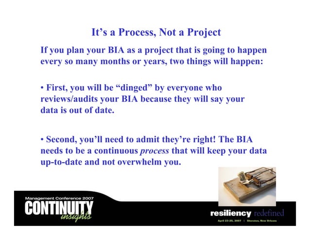Building a business impact analysis (bia) process a hands on blueprint ...