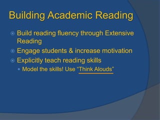 Building Academic Language in the ESL Classroom | PPTX