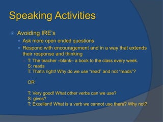 Building Academic Language in the ESL Classroom | PPTX