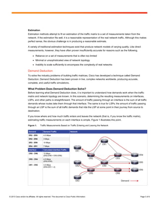 Building Accurate Traffic Matrices with Demand Deduction (White Paper) | PDF