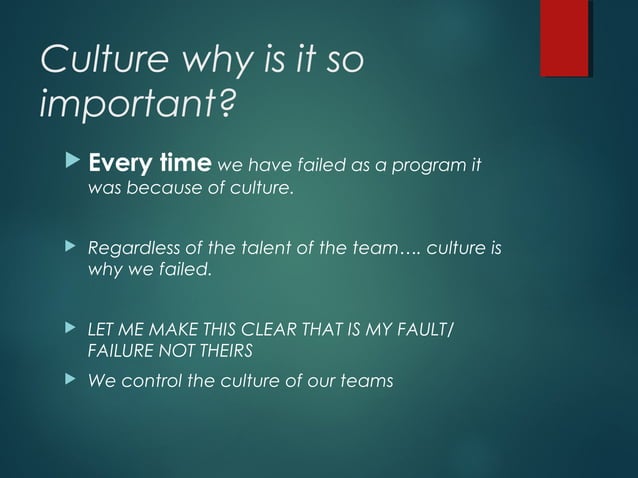 Building a championship culture | PPT