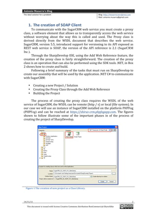 Building a Client .NET for SugarCRM | PDF