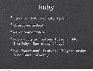 Building a compiler in JRuby | PPT