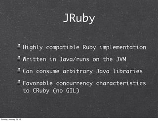 Building a compiler in JRuby | PPT