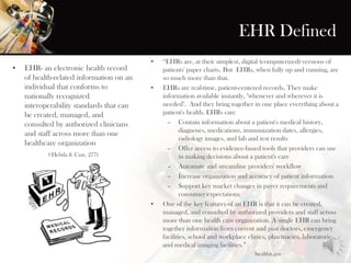 Building a Consensus for EHR | PPT
