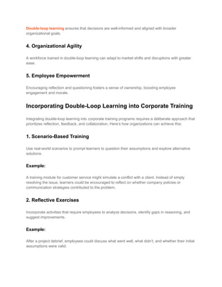 Building a Culture of Continuous Improvement with Double-Loop Learning ...