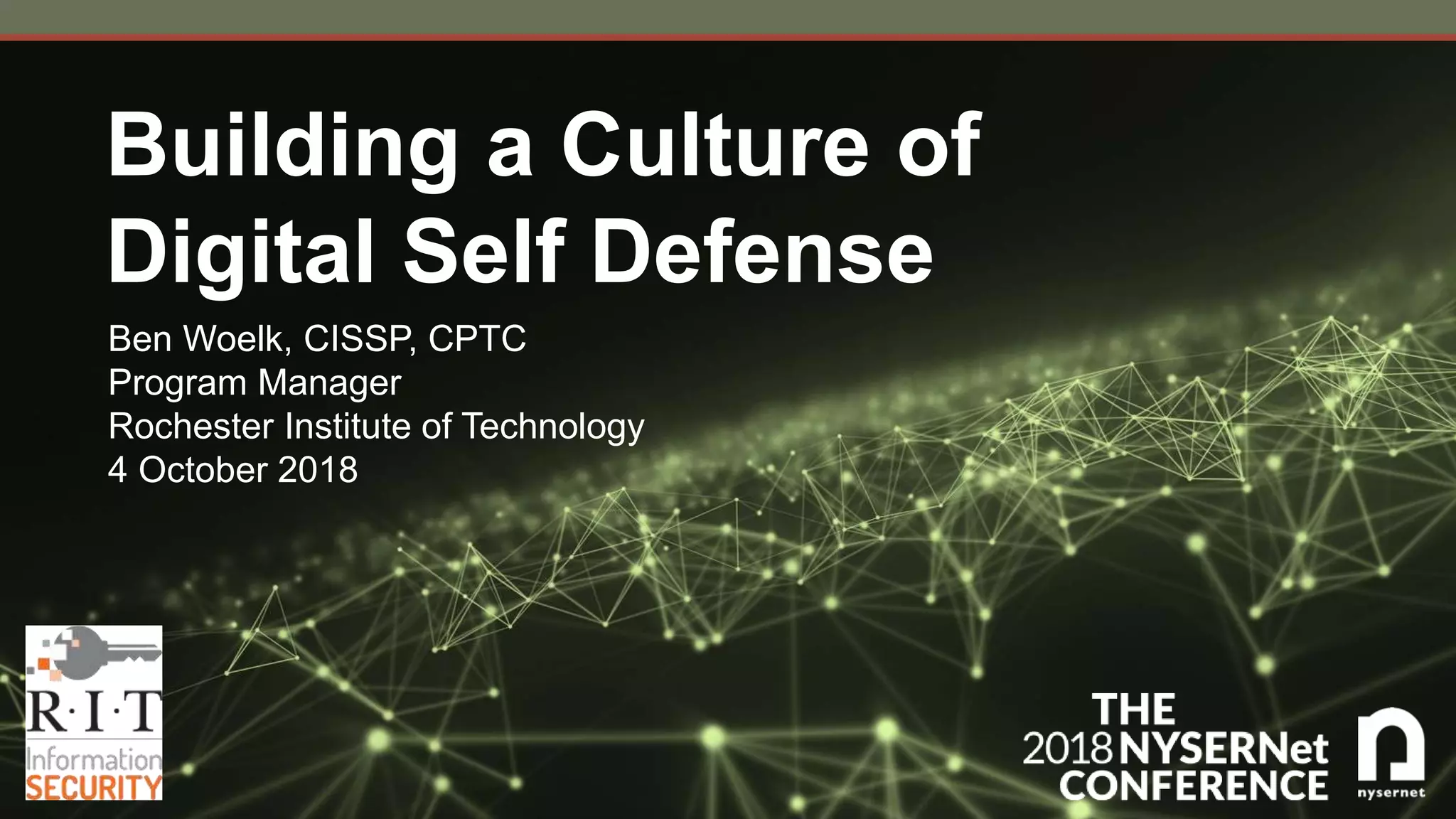 Building a Culture of Digital Self Defense | PPTX | Strategy Video ...
