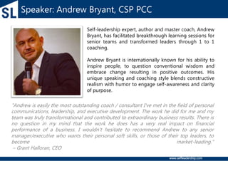 Building a culture of strong leadership throughout an organisation | PPTX