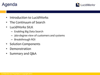 Building a data driven search application with LucidWorks SiLK | PPT