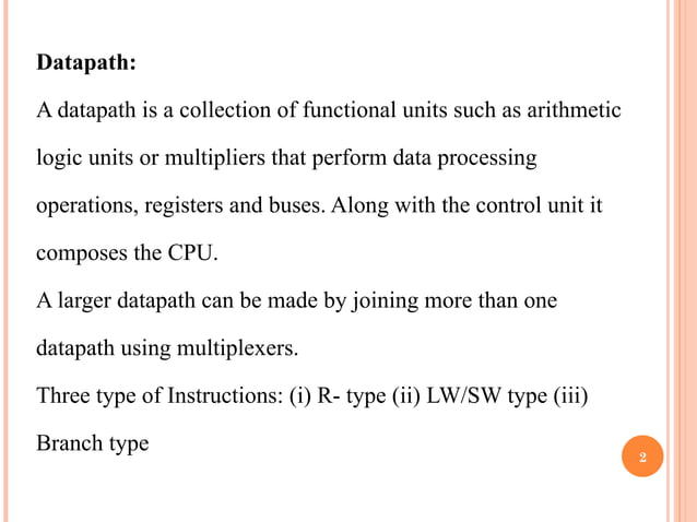 Building a Datapath in Computer Organization and Architecture.ppt