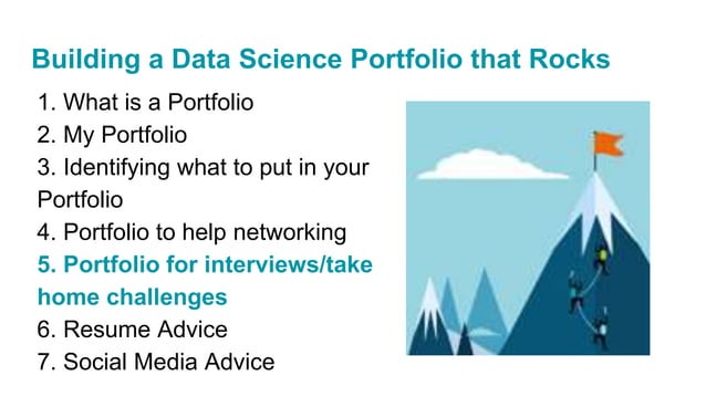 Building a Data Science Portfolio that Rocks | PPTX
