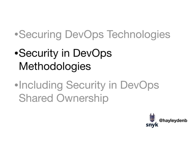 Building a DevSecOps Pipeline Around Your Spring Boot Application | PPT