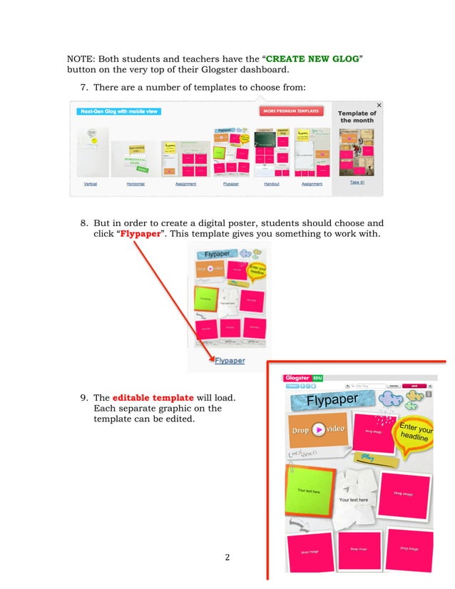 Getting Started on Glogster: A Task Analysis for Teachers and Students ...