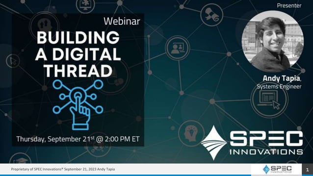 Building a Digital Thread | PPTX | Robotics | Technology & Computing