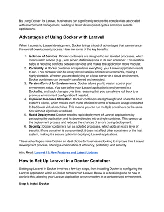 Building a Docker Container for Laravel.pdf