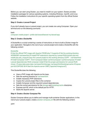 Building a Docker Container for Laravel.pdf